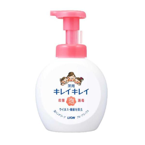 薬用　殺菌＋消毒　手肌を守る殺菌ケア　きちんと殺菌し、バイ菌から手肌を守る　売上Ｎｏ．１のキレイキレイ薬用泡ハンドソープ●つめかえの手間が減る！通常サイズ（２５０ｍｌ）の２倍入った本体大型サイズ。●バイ菌を増やさない抗菌ポンプヘッド採用●き...