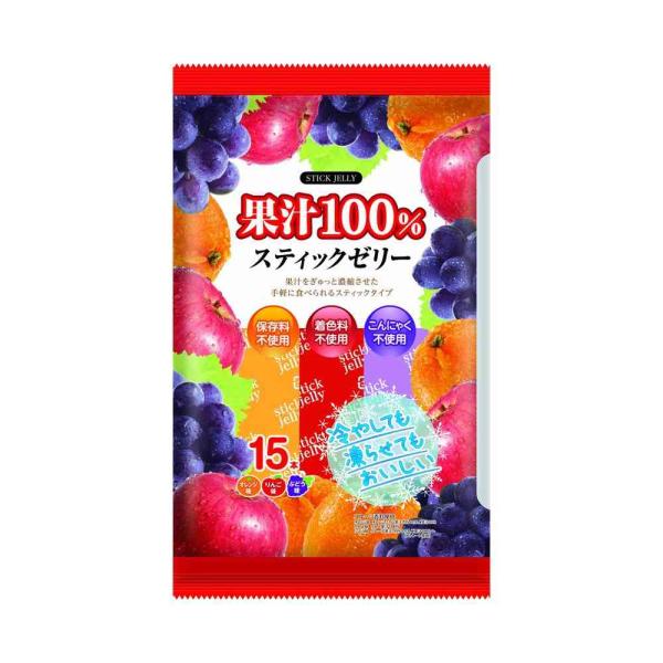 凍らせてもおいしいスティックタイプのゼリーです。