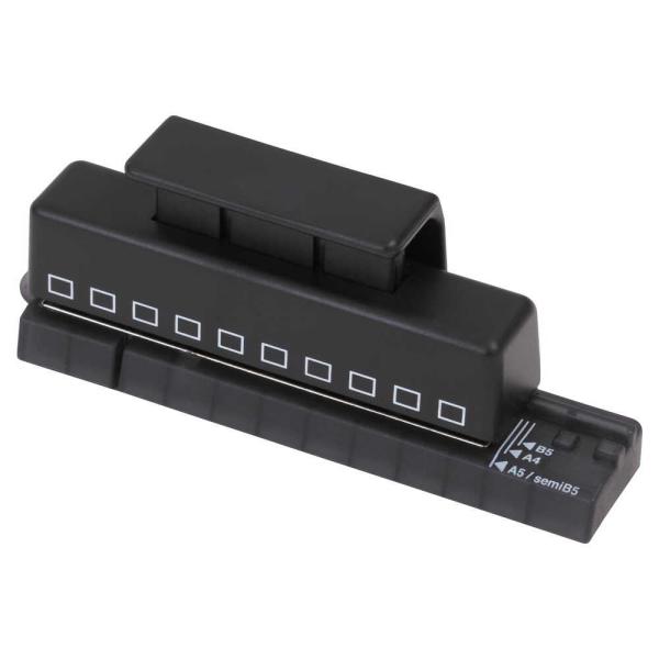 用紙に穴をあけられるツイストノート用パンチ。当社ツイストノートのとじ具に対応したパンチです。このパンチで用紙に穴をあける事により、ツイストノートに綴じることが出来ます。パンチは10穴式ですが、本体のガイドを利用し、用紙を移動することにより、...