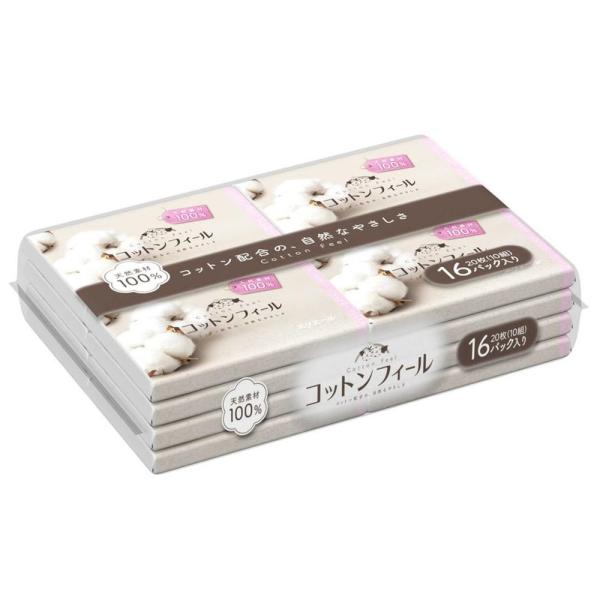 ●天然素材100％。保湿剤を使用せず、素材のやわらかさを最大限に引き出すこだわりの製法でふんわりした肌触りを実現しています。●天然素材のコットンの産毛（コットンリンター）と厳選したパルプをブレンド。●自然由来の柔軟成分を配合し、ふんわりとし...