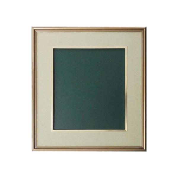 色紙額 5728 色紙 マット:ウグイス 32K580D99P7　アルミ製の色紙額 布貼マットの内側に一般的な色紙の大きさ、八寸九寸(242×273)の色紙が入ります。 ※お使いのPCモニターの設定によって、実際の商品と色味が若干異なる場合...