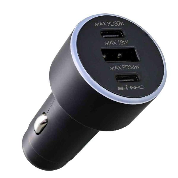 ●USB（USB-A、USB-C）ポートを3口搭載したソケットです。※USB-C最大出力PD30W、USB-C最大出力PD36W、USB-A最大出力18W●タブレットとスマートフォンを3台同時充電が可能です。（最大54W）●サージ対策チップ...