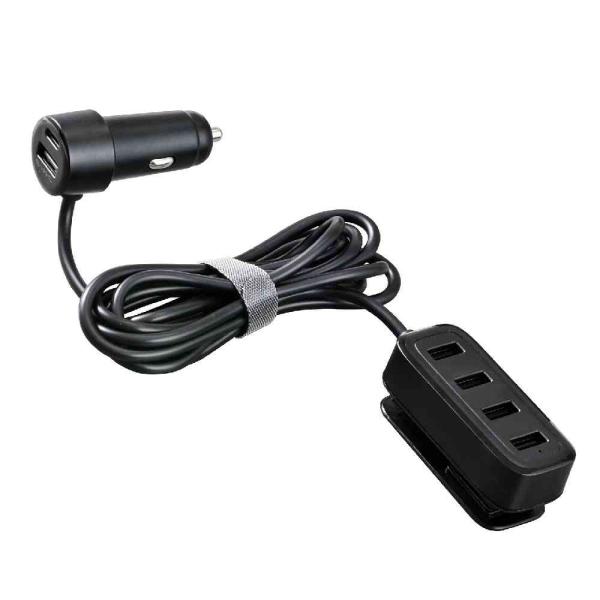 ●USB-Aが3つ、USB-Cが3つの合計6つのポートを備えたDC／USB出力変換充電器です。●車種を選ばないDC12‐24V入力対応です。●DCプラグから約2mのケーブルによる取り回しが可能なセパレートケーブルタイプです。●クリップ付きな...