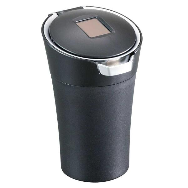 ●暗くなると点灯、明るくなると消灯するオートライト機能のブルーLED照明がついたソーラータイプの灰皿です。●ワンプッシュレバーで簡単に開くフタがついており、喫煙時のスムーズな灰捨てをサポートします。●斜めのフタにより、消火穴とタバコ置きが見...