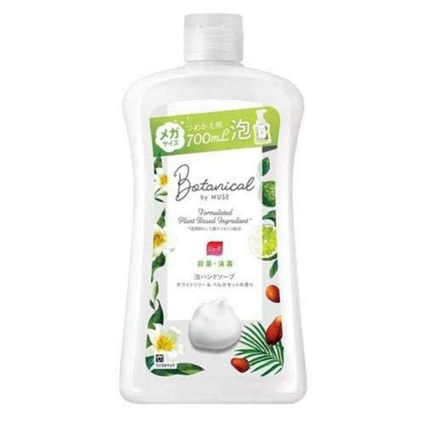 ◆ボタニカルbyミューズ泡ハンドソープ◆BotanicalbyMuse（ボタニカルbyミューズ）は、肌に近いpHで、殺菌成分配合の泡ハンドソープ。植物由来の保湿成分、植物由来の2種類の洗浄成分を配合しています。◆ホワイトリリー＆ベルガモットの香り