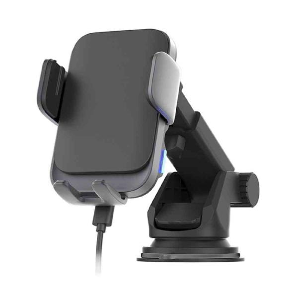 ●スマートフォンを置くだけで自動でホールド＆充電できるワイヤレス充電ホルダー。●自動開閉式アームワイヤレス充電検知すると左右アームと補助足が連動して自動でホールド。アーム開閉幅と補助足の高さが連動してスマホをホールドする3軸連動式。※ワイヤ...