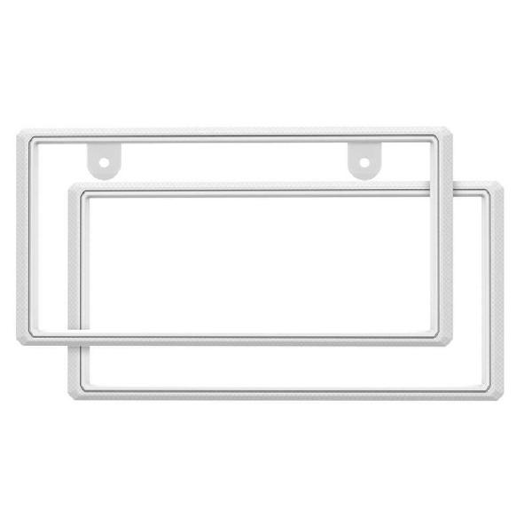 ●ナンバーフレームをホワイトカラーでドレスアップすることで精悍なイメージを演出。●カーボン調＆マットの2種類の表面処理による立体的なデザイン。●ナンバープレートの変形を防止する効果が期待できます。●普通車・軽自動車の両方に対応。 軽自動車は...