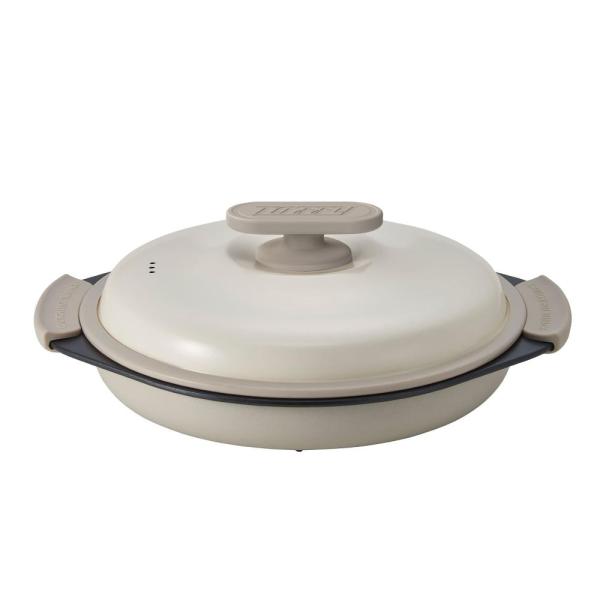 焼く、炒める、蒸す、茹でる、炊く、煮るが電子レンジで全部できる！グリル調理をしたような焼き目がつく波型プレートを採用し、余分な脂も落ちてヘルシー。ほったらかし調理で、美味しく料理ができちゃいます。