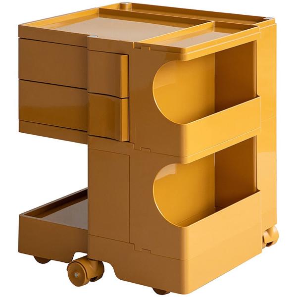 四面全てに収納スペースがある便利なトローリーワゴン『Pluna（プルーナ）』。丸みのある可愛いデザインが目を惹きます。180度回転するスライドトレイやポケット収納など、4種類の収納スペースがあり、リビングや寝室、デスクなど色々なシーンでマル...