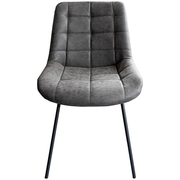 セラミック素材の大理石風天板のダイニングテーブルと、身体にフィットする形状でキルティングが施されたPUレザーのダイニングチェアのダイニングセット『Lement（レメント）』。耐熱性や耐摩耗性に優れたセラミックは熱いお鍋やフライパンを直接置い...