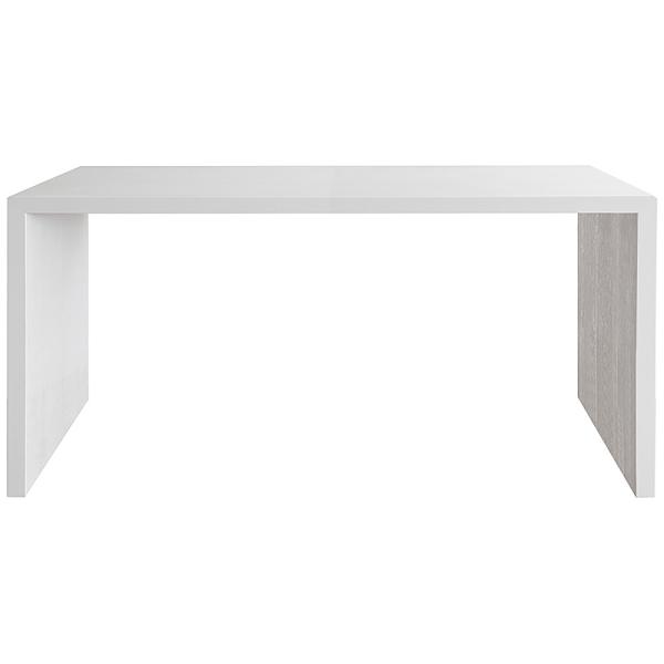 すっきりとした直線のコの字型木製デスク『Visage（ビサージュ）』。シンプルなデザインはデスクだけでなくテーブル、カウンターなどお家の色々な場所でマルチに活躍します。厚み4cmの頑丈な設計でパソコンやプリンターも置けるので、テレワークや在...