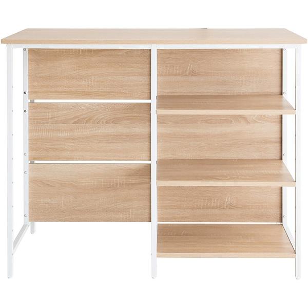 キッチンのゴミ箱や家電をまとめて収納しながら、お料理やカフェタイムもお楽しみいただけるキッチンカウンターテーブル『Salus（サルース）』。無駄なく収納できる可動棚のラックは電子レンジやトースターなどの家電も置けます。ゴミ箱スペースはフタ付...