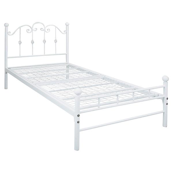 曲線のアイアンデザインや、独特のねじり装飾が特徴のアイアンベッド「Brigitte（ブリジット）」。存在感のある華やかなデザインは、シーツやカバーのコーディネイトによって、色々な雰囲気に変身。お子様から大人の方までお使いいただけます。あなた...