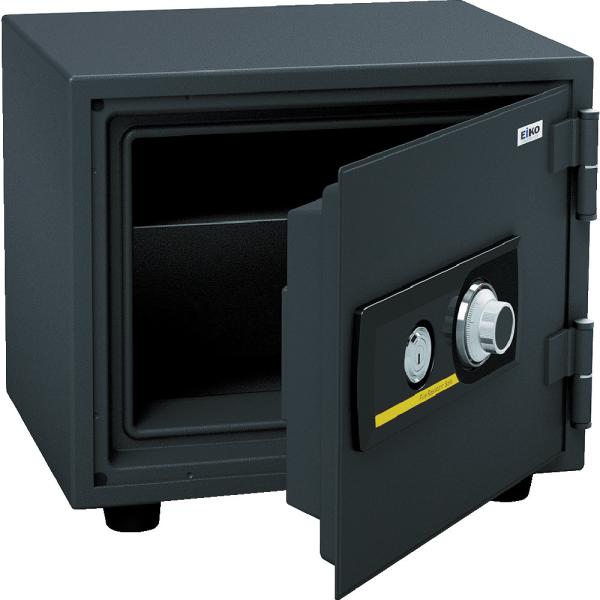 ●金庫では、最も広く使われてるロックシステムです。●ダイヤルを左右に回し、設定された数字で止めることを数回繰り返した後キーを差し込んで解錠します。●容量（Ｌ）：２１．６●色：ダークグレー●本体寸法（ｍｍ）間口：４１６●本体寸法（ｍｍ）奥行：...