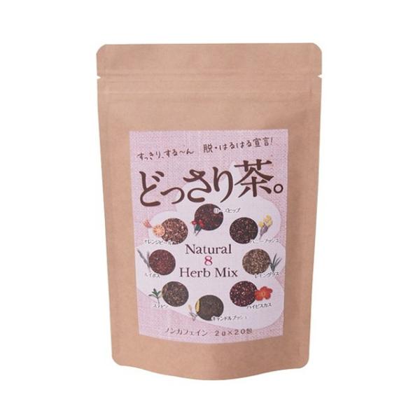 どっさり茶はルイボスティーなど8つの厳選素材をおいしいブレンドティーに仕上げました。すっきりしない毎日をお悩みのかたにお勧めのキャンドルブッシュも配合。『すっきり、するーん』のノンカフェイン飲料です。ダイエット飲料 ダイエット茶