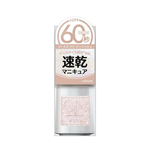 ●ワンコート60秒の速乾性●ジェルネイル成分配合（光硬化樹脂）による、サロン級のツヤ感・密着感・持続力●UV／LEDライト不要●除光液で簡単オフ●肌なじみのいいカラー●爪へのやさしさを考えたフリー処方（パラベン類、トルエン不使用）