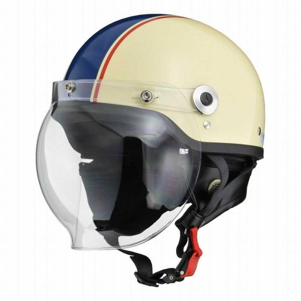 イヤーカバー付きハーフヘルメットに開閉式バブルシールドを装備したモデル。バブルシールドはデザイン性に優れているだけでなく眼鏡やサングラスとの干渉を避け巻き込み風を最小限に抑えます。●開閉式シールドシールド素材は強靭なポリカーボネイトを採用。...
