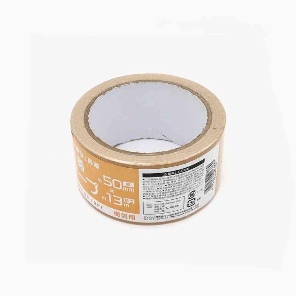 手でカットでき梱包に最適布タイプの粘着テープです。手で切ることができ、重ね貼りもできるので、ダンボールや小包などの梱包に最適です。