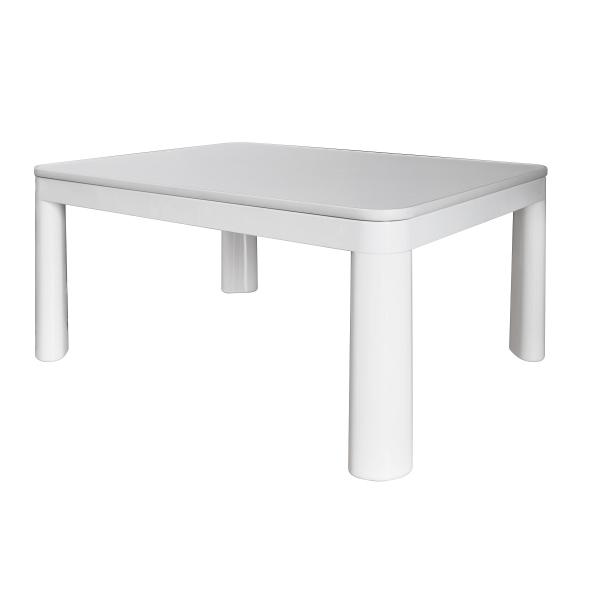 ・カジュアルこたつ(長方形)・シンプルで飽きのこないデザインのこたつ・天板:メラミン化粧板・天板色:ホワイト×木目ナチュラル・400W 石英管ヒーター・本体質量:7.8kg