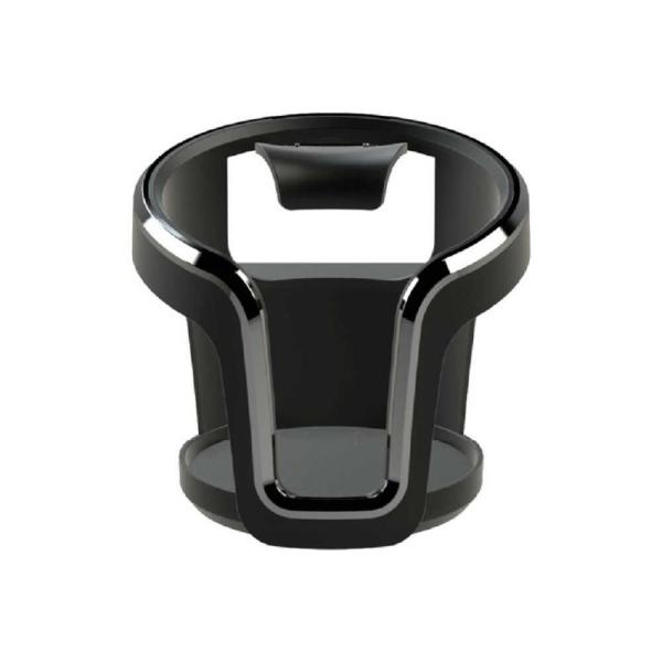 エアコン取付けタイプのドリンクホルダー。大／中／小 3サイズのフックでそれぞれにエアコンフィンに合わせたサイズの選択が可能。600mlペットボトル／細缶／太缶／コンビニコーヒーに対応。質感高い本体艶消しブラック塗装／ガンメタ加飾パーツ。角度...