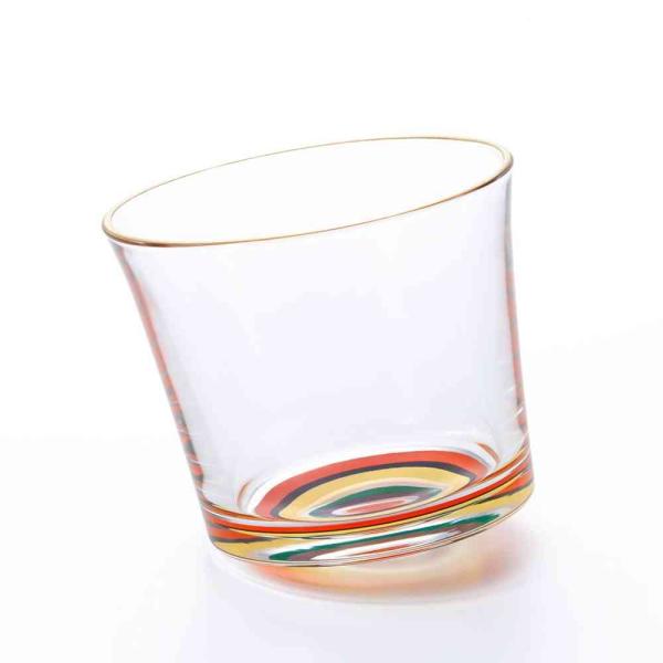 日本各地に残る伝統独楽の魅力的な色彩や絵柄をガラス食器に写しとったグラスシリーズです。元来、独楽には「物事がうまく回る」という縁起がありますが、地域によって色彩や絵柄は異なり、それぞれに大切な縁起が込められています。【江戸独楽】健康長寿・厄...