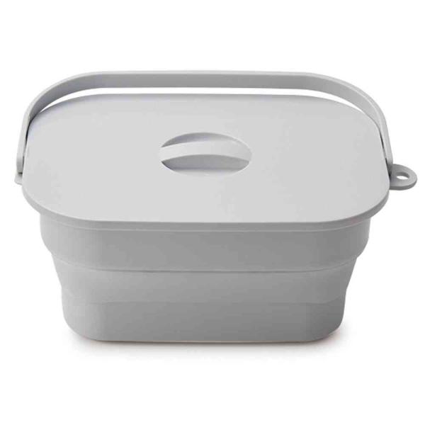 ●上履きのつけ置き洗いに●洗濯板が落し蓋に●フタ付きで見せたくない洗濯ものを隠せます●たたんでコンパクトに●洗濯板付き●高さ調節ができます●吊り下げ用フック付き●ハンドル付きなので持ち運びがラクラク●容量7l