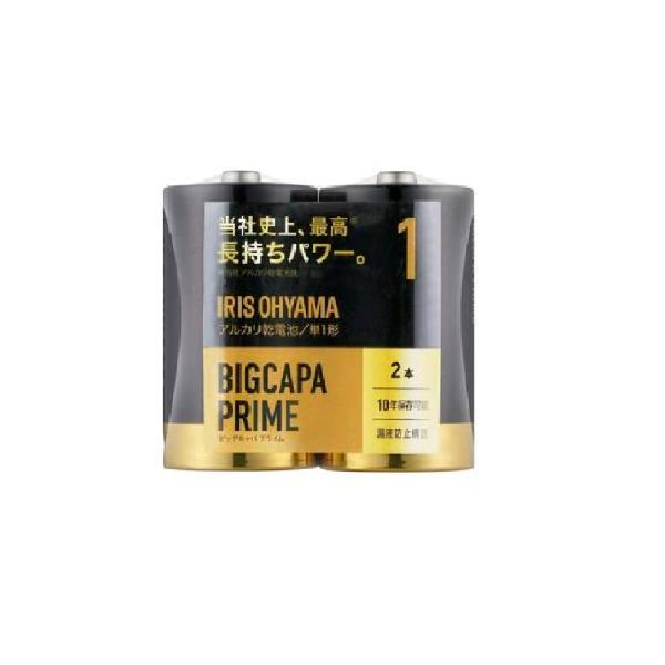 長寿命・大容量タイプのアルカリ乾電池です。保存可能期間10年です。単1形 2P LR20BP／2P電池・アルカリ電池・単一・長持ち