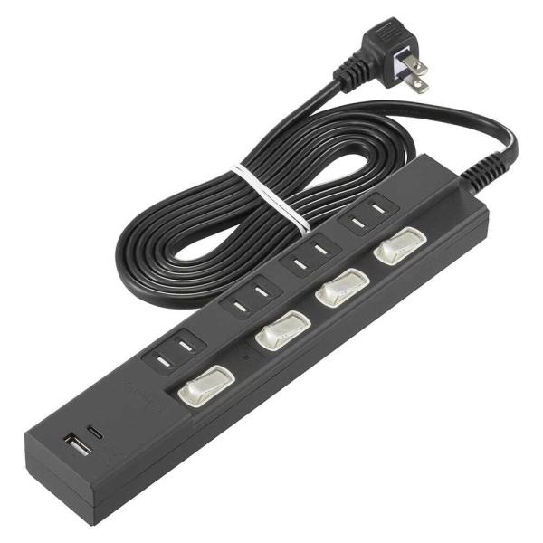 ● 雷軽減素子内蔵で落雷時のダメージ軽減● USB Type-CはPD（Power Delivery）対応、最大18Wで急速充電● USB差込口はType-C×1、Type-A×1● TypeA+TypeC両方使用時、合計3.4A出力● A...