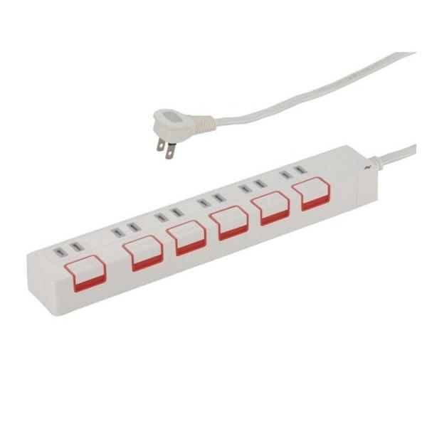 ●雷サージ軽減素子内蔵で、落雷時のダメージを軽減します。●押しボタン式スイッチ付き●絶縁カバー付きL型プラグ●シャッターコンセントで、ホコリによる火災やいたずらによる感電を防ぎます。●ACアダプターも使えるゆったりスペースコンセント付き●丈...