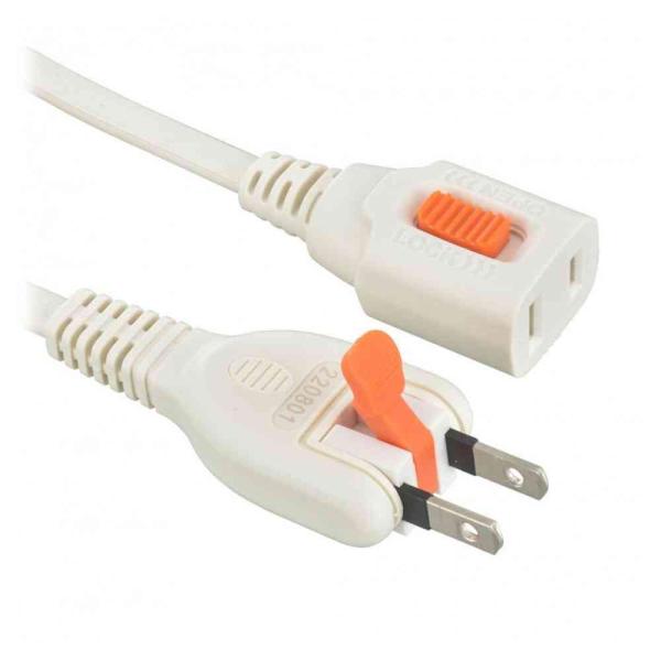 ● レバーを押すだけで簡単にコンセントから引き抜けます● スイッチをLOCK側にスライドさせて接続した機器をロックします● トラッキング火災防止対策● 丈夫な二重被ふくコード