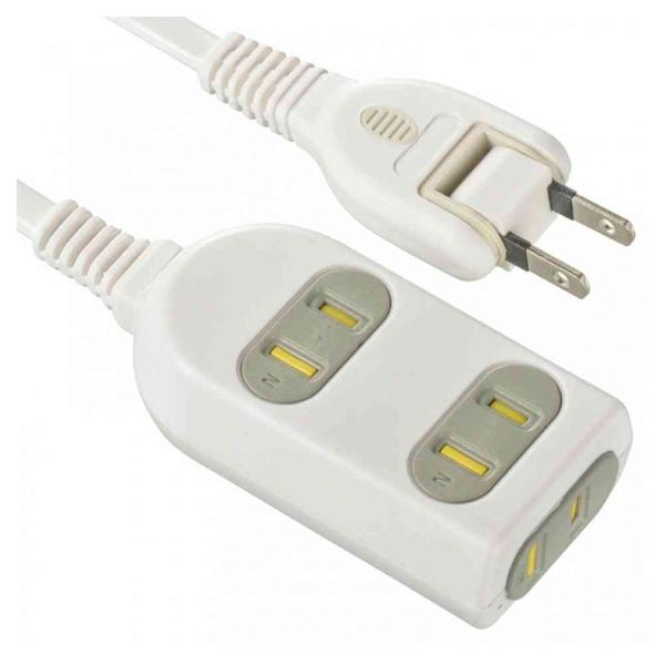 ● コードに折り跡がつきにくい● ほこり防止シャッター付で安全● 消費電力合計1500ワットまで● 丈夫な二重被ふくコード● 便利な180°回転プラグ● トラッキング火災防止（耐熱性ユリア樹脂、トラッキング防止絶縁カバー）