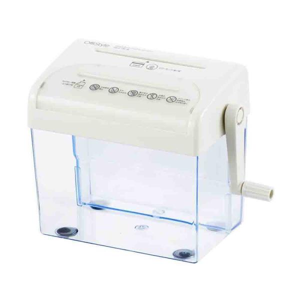 ●コンパクトで気軽に使えるハンドシュレッダー●紙はもちろん、CD、DVD、カードも細断できます●ダストボックスが紙とCD・カードに分かれているので分別も簡単です●省スペースで収納にも便利です●本体カラーはホワイト