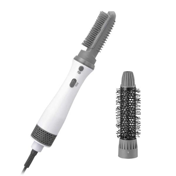 ● 62dBの静音タイプ ※JIS C9613:2021（8.6騒音試験）に基づく● 2種類のブラシ付き・ 「ワイドクッションブラシ」でストレートや、毛先のカールに・ 「ロールブラシ」でボリュームアップ● 軽量ボディ● 回転式コネクター