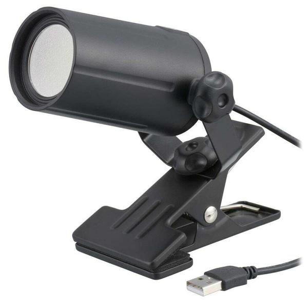 ● 小さくても明るい● 全光束約300ルーメン、照度約2000ルクス※直下30cm● LED一体型● スイッチがヘッドにあり、ON／OFFしやすい● USB電源（ACアダプター別売）● 屋内用