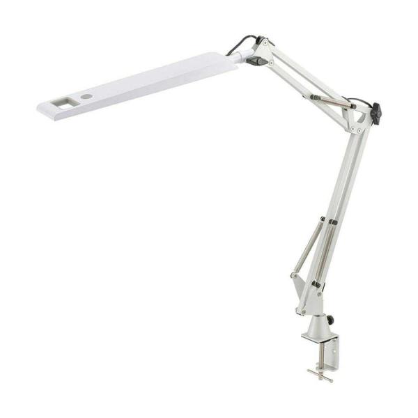● 広範囲を明るく照らす、クランプタイプのLEDアームライト● 力を入れずにアームを角度調節● 2段階調光スイッチ機能● 昼白色● 本体カラーはホワイト