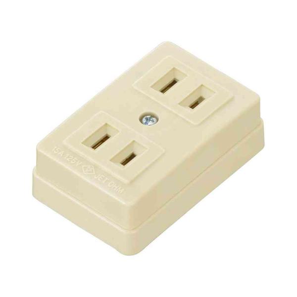 ● スイッチの増設に● 露出配線用● 上面からプラグを差し込みます● 15A-125V● 1500ワットまで