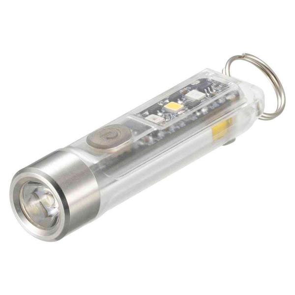 ● 8種類の点灯モード（BOOST、白色HIGH／MID／LOW、黄白色、UV、赤色点灯／点滅）● 高輝度発光のBOOSTモードは明るさ最大400ルーメン● UVモード（波長375nm）で偽造紙幣のチェックに、宝石や鉱物の鑑定に● 赤色点滅...