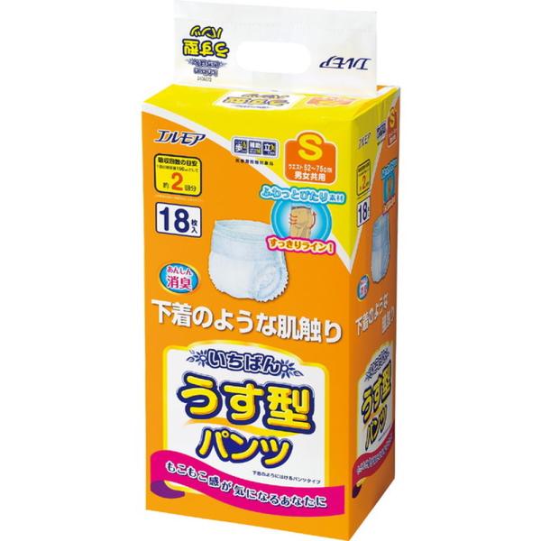 クロスライク全面通気性シートでムレ防止。うすくてもしっかり吸収。やわらか素材でお肌にやさしくフィット。安心の消臭効果。
