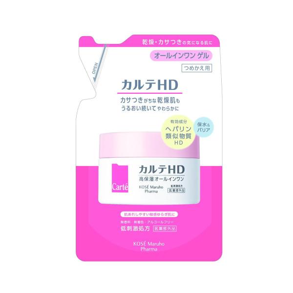 みずみずしくなめらかなゲルが乾燥して硬くなった肌をやわらげるようになじんでうるおいをキープ。ぷるんとしたもちもち肌へ。