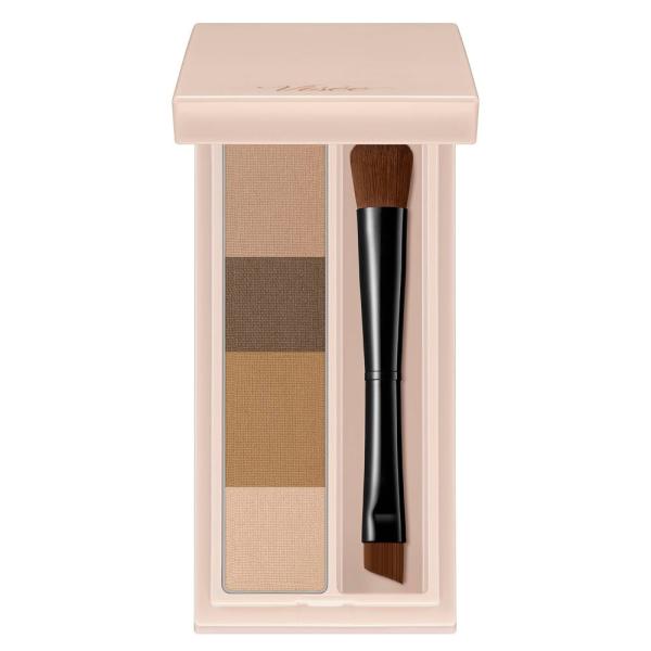 4色でふんわり抜け感眉に仕上げるアイブロウパウダー。上の色から順に使うだけで、簡単にこなれ眉が完成。A・B・C・Dの順にお使いください。A : 太いブラシに適量をとり、眉全体と、眉頭から鼻のわきに軽くぼかします。B : 細いブラシに適量をと...