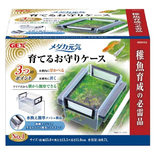 卵稚魚の隔離容器として使用できるコンパクト飼育ケース