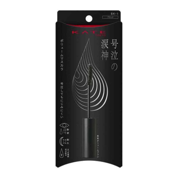 号泣からも守る 涙（ナミダ）の盾（タテ）マスカラ泣いても、こすっても、皮脂がでてもにじみにくい 1日中束感ボリュームキープ！重ねてもダマになりにくい 美束ボリューム仕上がり