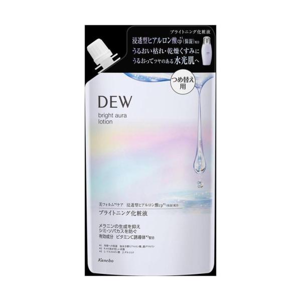 DEWブライトオーラローションのつめ替え用です。品質を保つため、必ずDEWブライトオーラローションの使用済みの容器につめ替えてください。