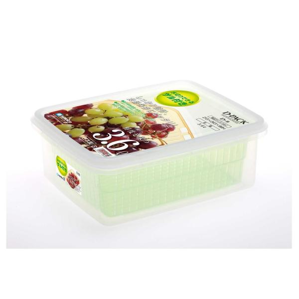 ザル付で洗った食材をそのまま保存できます。フタをはずせば電子レンジ使用可能。耐熱温度：本体、ザル／−20℃〜120℃　フタ／−30℃〜70℃メーカー品番：D−9Dパック,保存,ザル