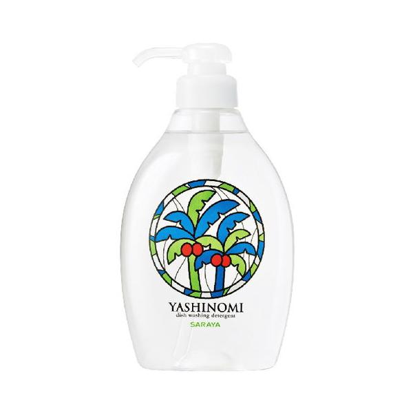 「手肌と地球にやさしい」ヤシノミ洗剤の容量、デザインリニューアル品。ユーザビリティと透明感にこだわったボトルにリニューアルしました。キッチンにフィットするスリム形状。洗浄成分：ヤシノミ原料、無香料・無着色、高い生分解性。