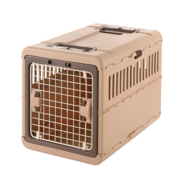 ・たたんでぺったんこ！使わないときは、スリムに収納できます。・シートベルトに固定できるから、車での安全対策に。・プラスチック製なので、水洗いできてお手入れ簡単。・普段からハウスとして慣れておくことで、来客時や災害時の移動にも安心です。・扉は...