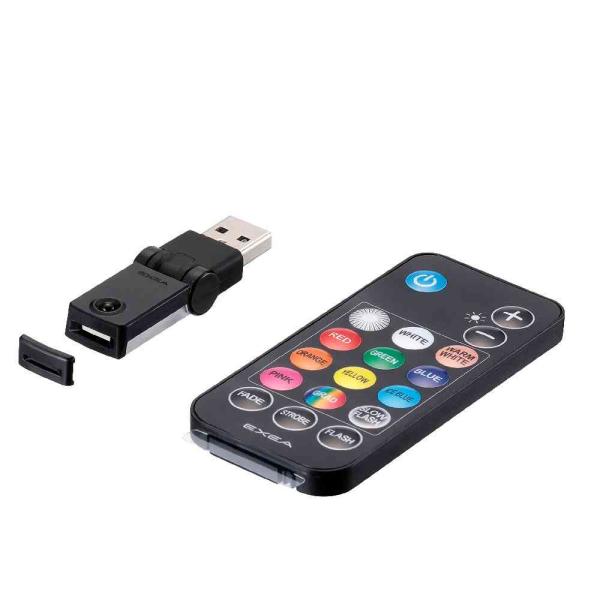 ●8色の単色点灯や点滅パターンをリモコンで操作できるUSB-Aポート用のLEDライトです。●コンソールBOXやセンターコンソールなどの暗い場所を照らすのに最適です。●LEDを3つ搭載したライト部分は180°首振り機構なので、様々な方向を照ら...