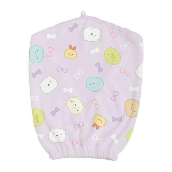 サンエックスの大人気キャラクター「すみっコぐらし」のふわふわキャップタオルです☆ふわふわ素材で使い心地バツグン！お風呂やプールの後にとっても便利！濡れた髪をまとめて包むよ♪ショートヘアはもちろんロングヘアも使いやすい！保育園・幼稚園・学校な...