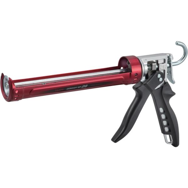 ●ノズルカット面を自在に操るロータリー式ハンドルを採用しています。●押出し力をロスなく伝えるＴ３システムを搭載しています。●硬くなったコーキング剤も軽い力で押し出せます。●全長（ｍｍ）：３７２●全高（ｍｍ）：２０２●筒直径（ｍｍ）：５５●適...