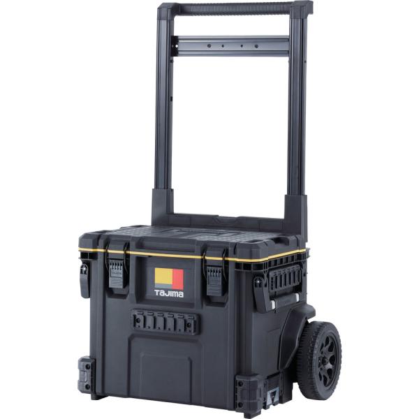 ●キャリー付きツールボックスです。●内側・外側にセフホルダー機能を搭載しています。（６２個）●腰周りの「着脱セフ」商品をまるまる一式収納できる大容量仕様です。●重ねて置くだけでしっかり連結する荷崩れ防止設計です。●運搬の安定性を高めた高耐久...